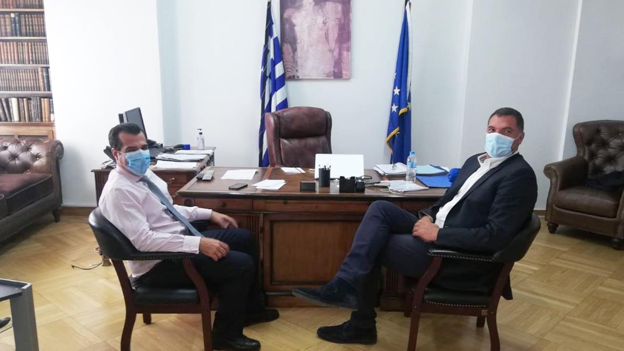 Συνάντηση Θάνου Πλεύρη με τον Δημήτρη Παπανικολάου